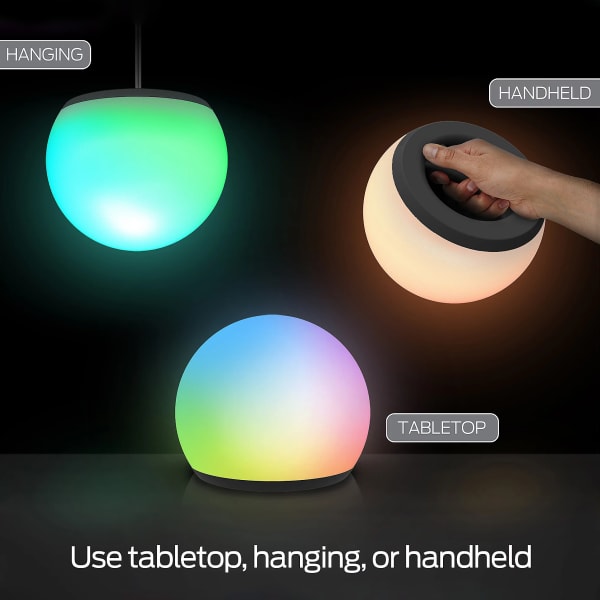 MorningSave: 2-Pack: Monster Smart WiFi Portable Multicolor LED Light Orbs