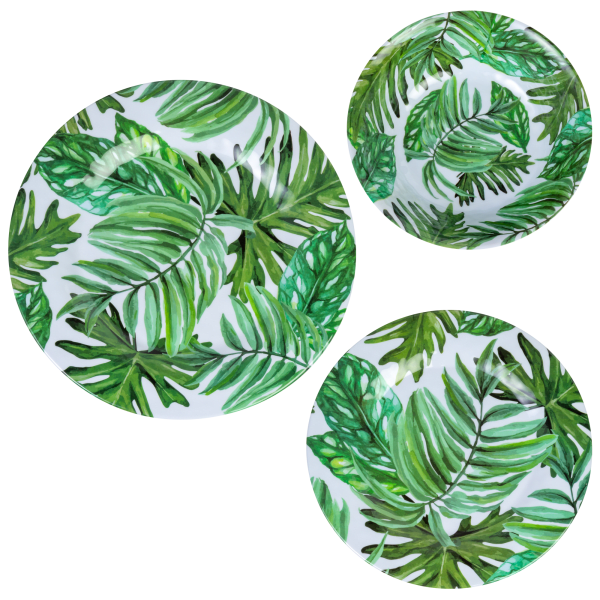 MorningSave: Craft & Kin 24-Piece Melamine Dinnerware Set