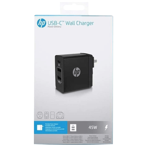 MorningSave: HP USB-C Power Delivery (PD) 45W Charger with 2 USB-A Ports