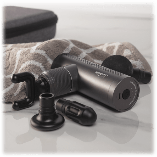 Meh: Sunbeam Mini Brushless Massage Gun with 4 Attachments