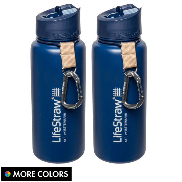SideDeal: 2-Pack: LifeStraw Go 24oz Stainless Steel Insulated Water ...