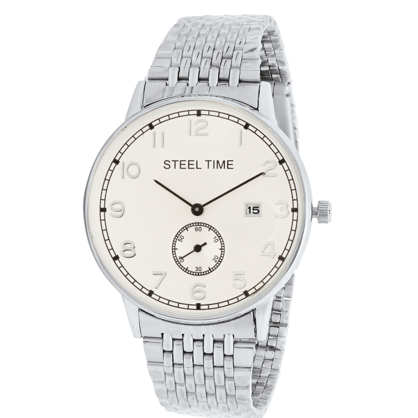 MorningSave: SteelTime Men's Alloy Face Bracelet Watches