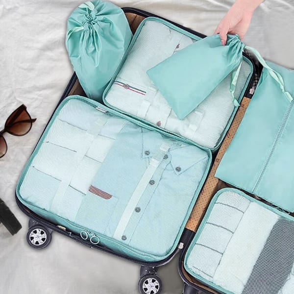 MorningSave: Titan Lightweight Compact 8-Piece Organizing Packing Cubes