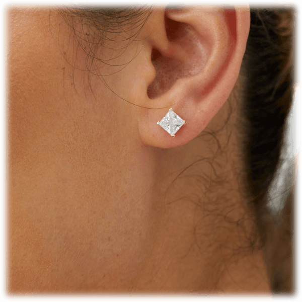 MorningSave: Savvy Cie 14K Solid Gold Post 2.50 TCW And Princess Cut ...