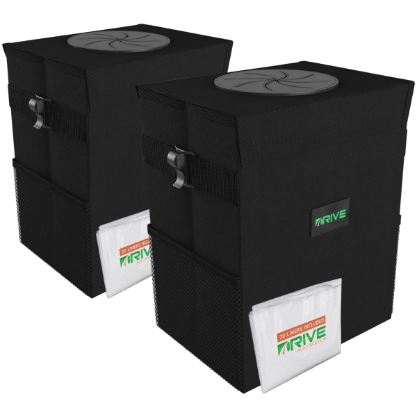 Meh: 2-Pack: Drive Auto Collapsible Car Trash Can + 40 Bags