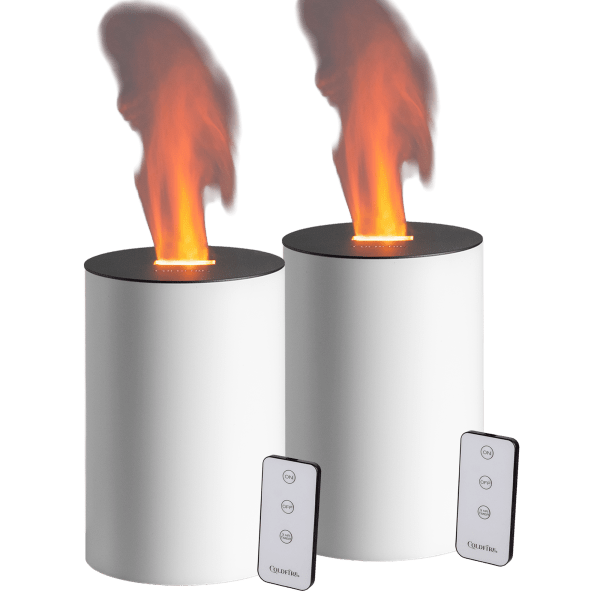 SideDeal: 2-Pack: COLDFIRE by Illure Faux Fire Tabletop Decor