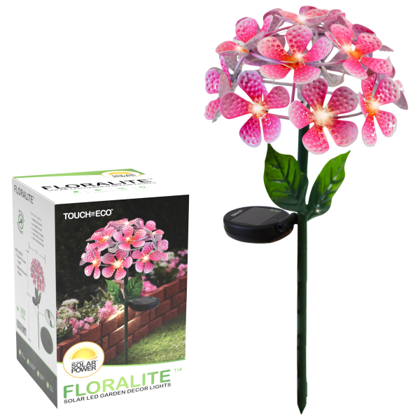 MorningSave: 2-Pack: Touch Of ECO Garden Deco Solar Powered LED Light