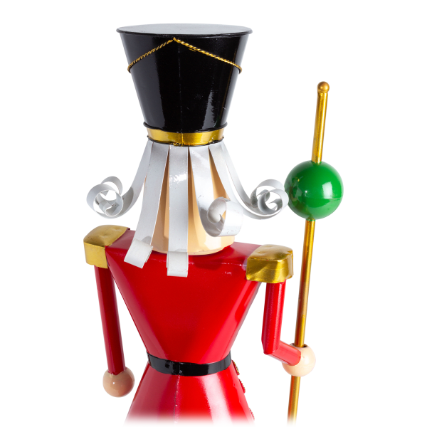 MorningSave: Kringle Express 24" Metal Nutcracker Statue
