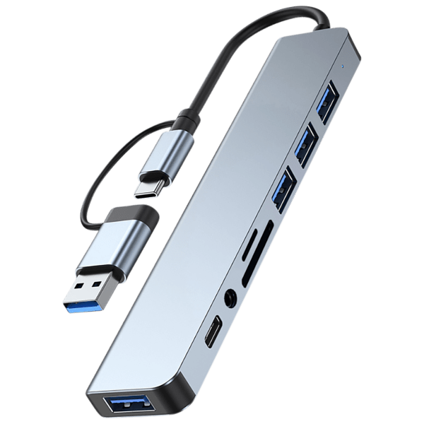 MorningSave: Ethos 8-In-1 USB C Hub New Type-C Adapter