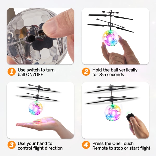 SideDeal: 2-Pack: Force1 Orbiter Flying Orb Ball Hand Operated Drones