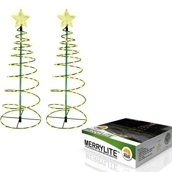 MorningSave: 2-Pack: Touch Of ECO Merrylite Solar LED Metal Christmas ...