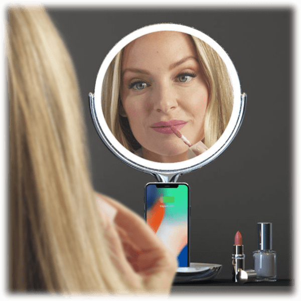 Meh: Sharper Image SpaStudio 8” LED Vanity Mirror with Wireless ...