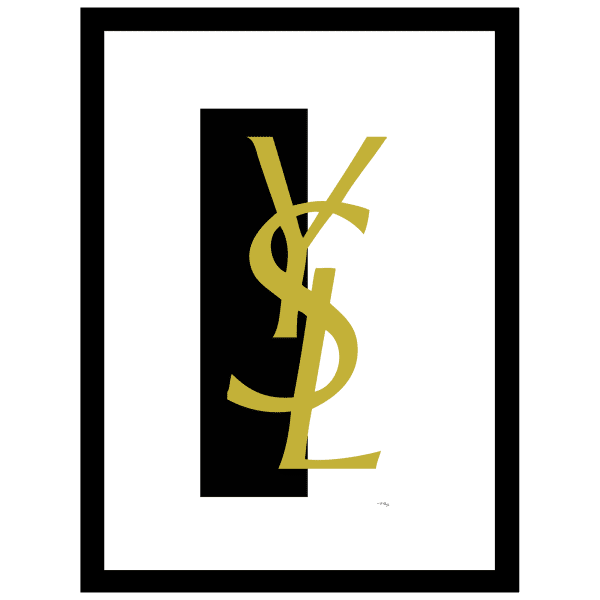 MorningSave: Fairchild Paris YSL Logo - 14" x 18" Framed Print