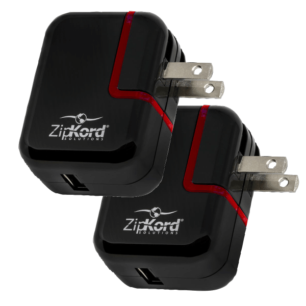 MorningSave: 2-Pack: ZipKord Quick Charge 3.0 USB Wall Chargers