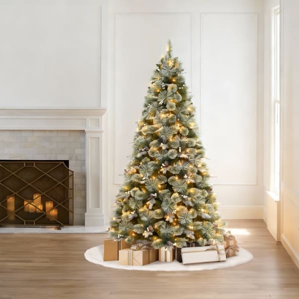 MorningSave: 7.5' Lighted Snowfall Scotch Pine