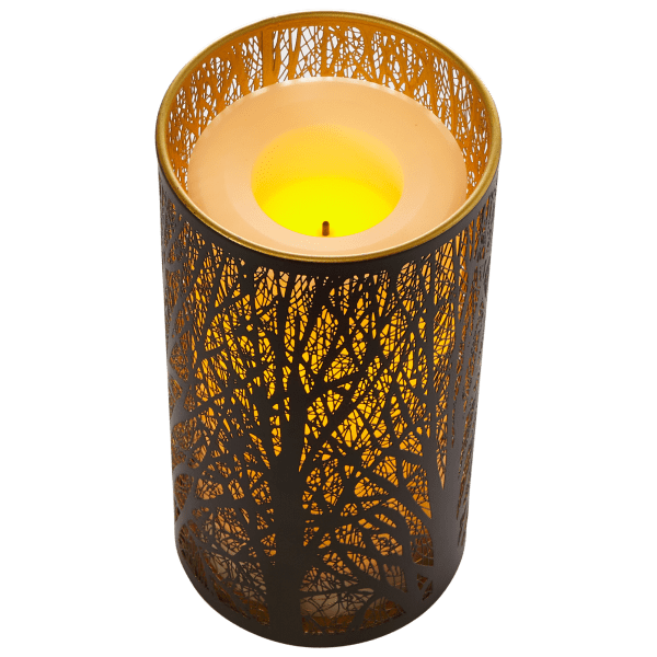 MorningSave: 2-Pack: Sterno Home Flameless Candle 3x6" Metal Cut Tree