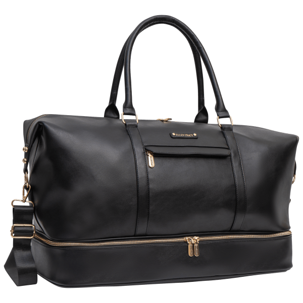 MorningSave: Ellen Tracy 20" Weekender Duffel with Drop Bottom Compartment