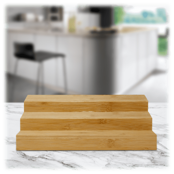 MorningSave: Bombay Bamboo 3-Tier Step Shelf Spice Rack