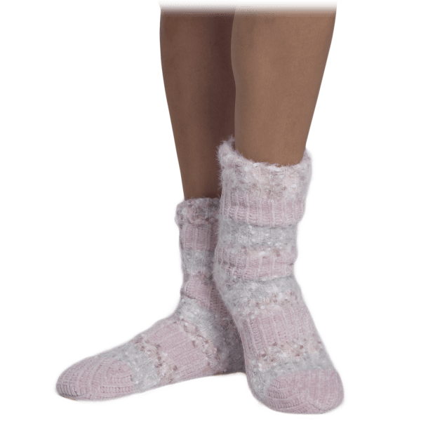 MorningSave: 2-Pack: Nicole Miller Ladies Chenille Popcorn Lodge Socks