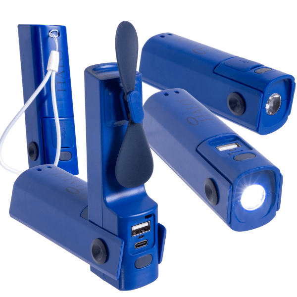 MorningSave: 4-Pack: HALO FanPal USB-C Mini Fan Power Bank with LED Light