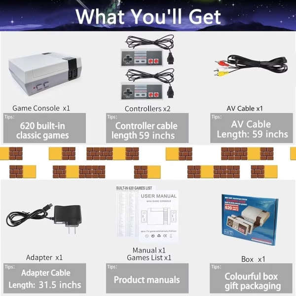 MorningSave: MQI Retro Mini 620 Classic Games Console