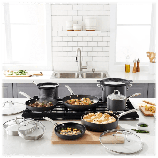 MorningSave: Calphalon Classic 14-Piece Hard-Anodized Cookware Set with ...