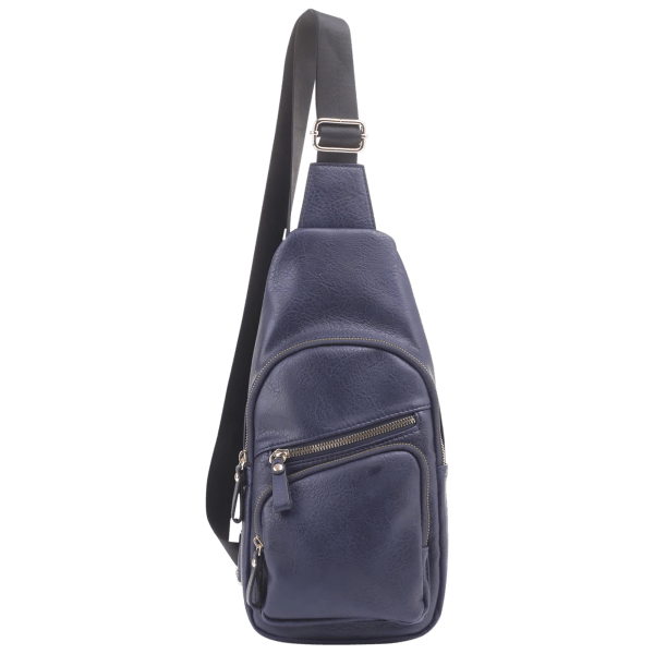 MorningSave: Malibu Skye Violet Sling Bag with Front Zipper and Zipper ...