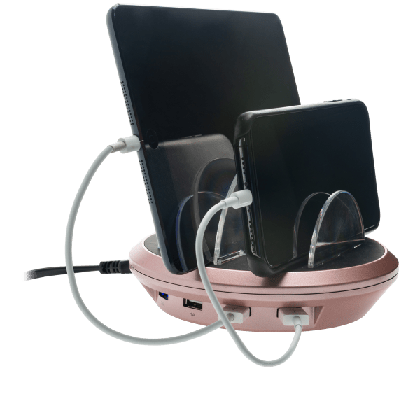 MorningSave: 4-Port Universal Charging Station and Organizer by Bytech