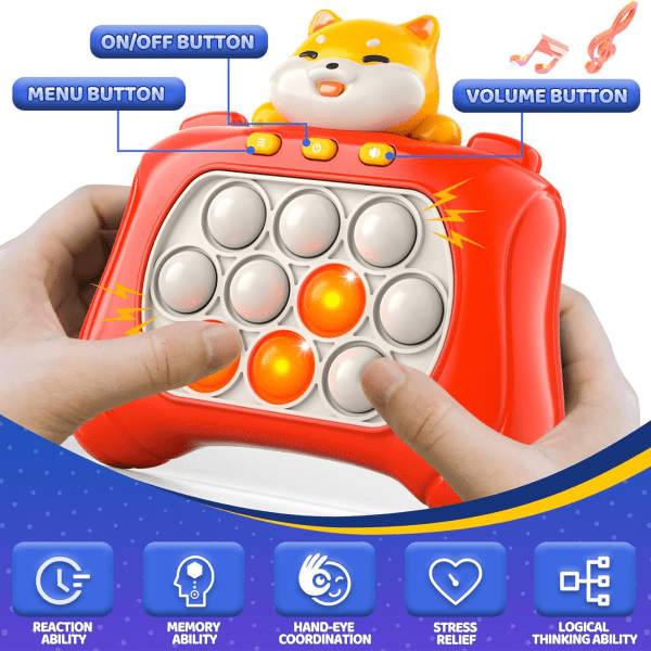 MorningSave: 2-Pack: Temi Light Up Popping Fidget Game