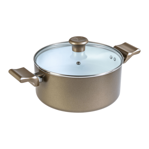 MorningSave: T-Fal Celebrate Ceramic 14-Piece Champagne Cookware Set