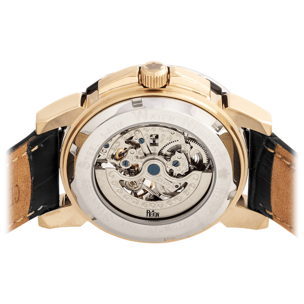 Shop Univision: Reign Elijah Reloj Automático con Correa de Cuero y Fecha