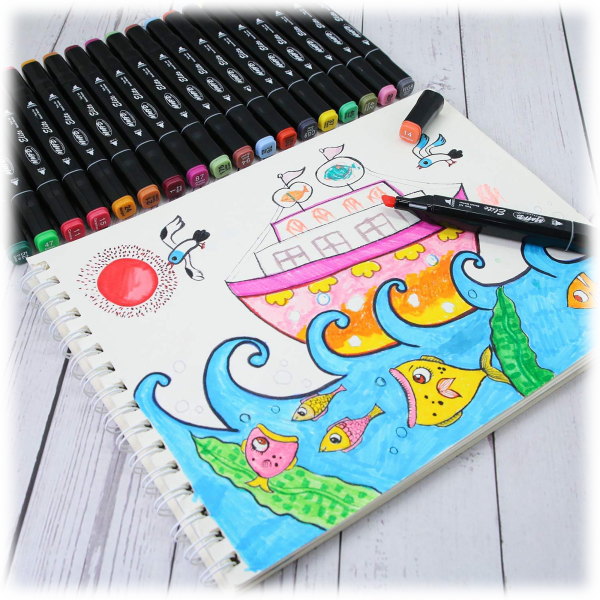 MorningSave: MMFB Arts & Crafts 60-Piece Dual Tips Permanent Alcohol ...