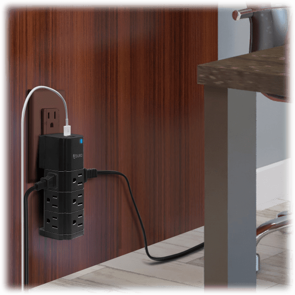 MorningSave: Aduro Surge Swivel Wall Charging Tower with 9 Outlets ...