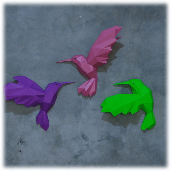 SideDeal: Papercraft World Hummingbirds Wall Art