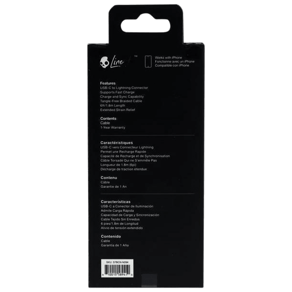 MorningSave: Skullcandy 6 Ft Line Plus Braided USB-C to Lightning Cable