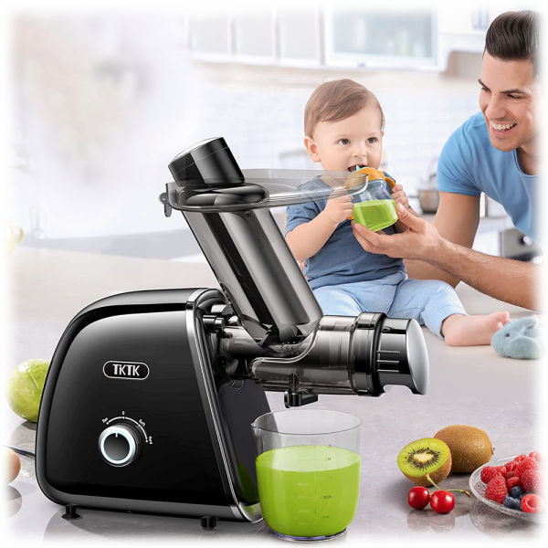 MorningSave: TKTK Wide Feed Juicer with Cold Press Juice Mode