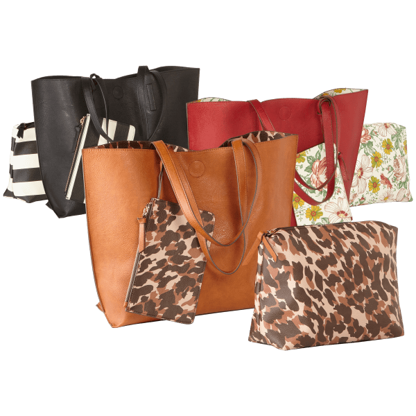 MorningSave: Heidi & Oak 3-Piece Tote, Pouch, and Wallet Set