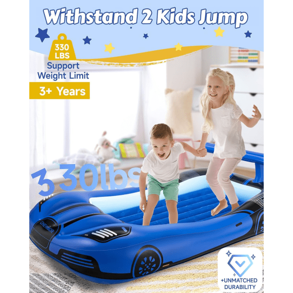MorningSave: Cherimor Twin Race Car Air Mattress for Children
