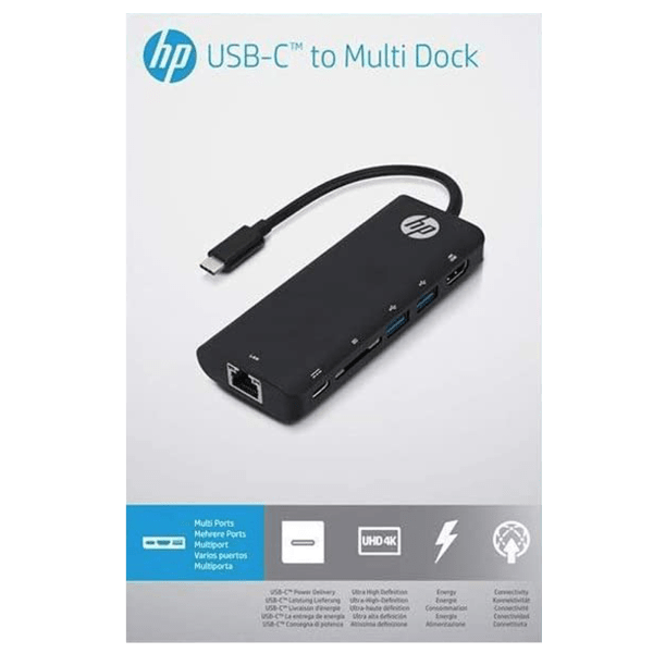 MorningSave: HP Docking Hub - USB C to HDMI/USB C/USB A/LAN - 4 Ports