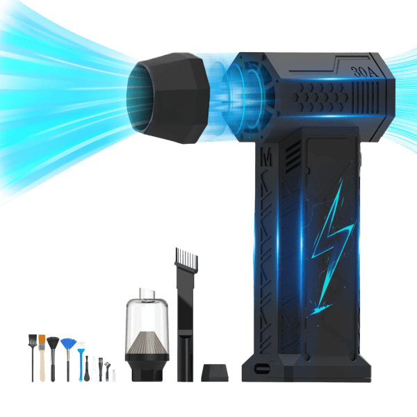 MorningSave: Pursuit Jump Starter Kit with Handheld Rechargeable Fan/Vacuum