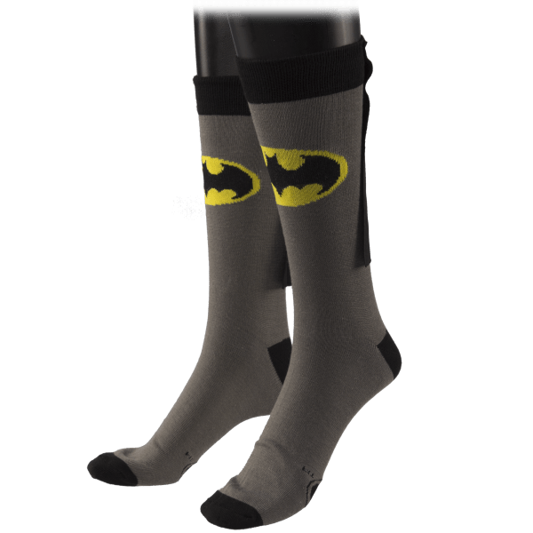 MorningSave: Batman and Superman Caped Socks 2-Pack Bundle