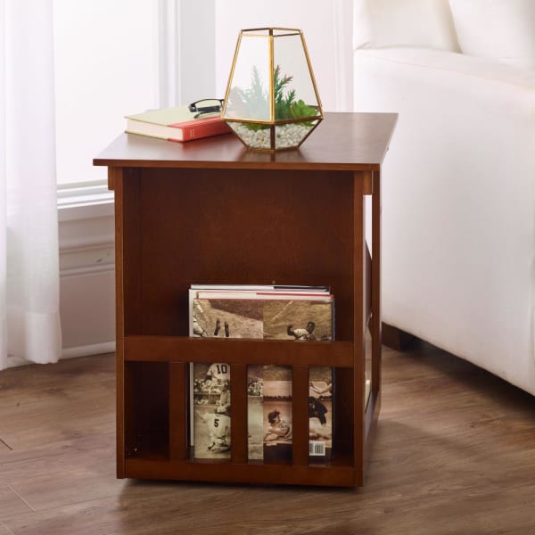 Hammacher Schlemmer: The Rotating Organized End Table