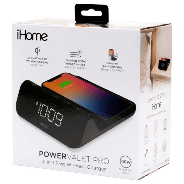 MorningSave: iHome PowerValet Pro 3-in-1 Wireless Charger with USB-A ...