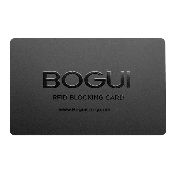 MorningSave: Bogui Minimalist Wallet with RFID Signal Blocking Card