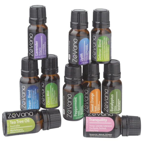 MorningSave: 10-Pack ZeVana 10ml 100% Therapeutic Grade Essential Oils ...