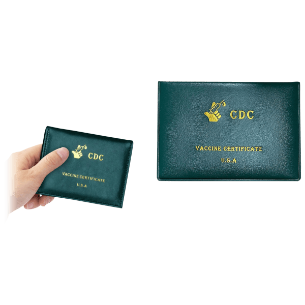 MorningSave: 2-Pack: Faux Leather CDC Vaccination Card Immunization ...