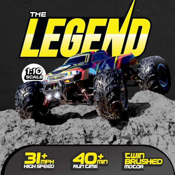 Meh: Laegendary Legend 1:10 Scale 4x4 Offroad RC Monster Truck