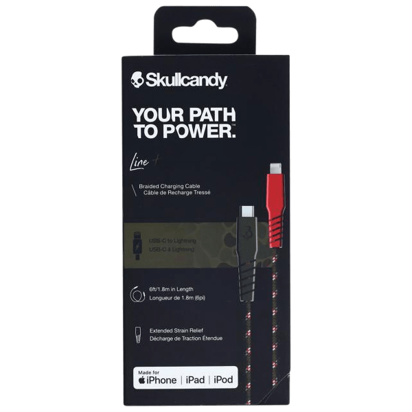 MorningSave: Skullcandy 6 Ft Line Plus Braided USB-C to Lightning Cable