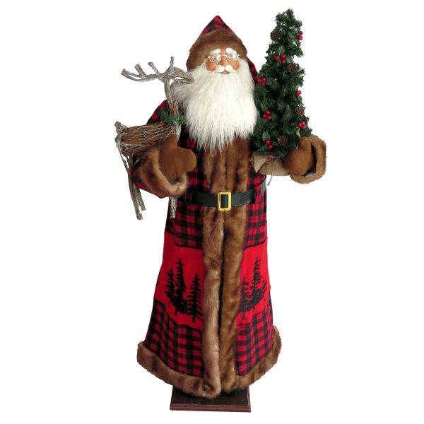 MorningSave: Santa's Workshop 5' Christmas Buffalo Plaid Santa with ...