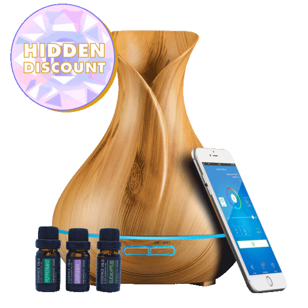 MorningSave: Sierra Modern Home "Smart" Diffuser + 3 Oils (Alexa and ...